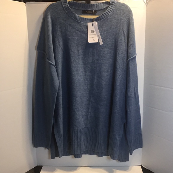 Merokeety | Sweaters | Fashion By Merokeety Oversized Crew Neck Sweater ...